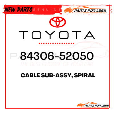Câble Sub-Assemblage Spirale Toyota D'origine 8430652050 Neuf OEM | eBay