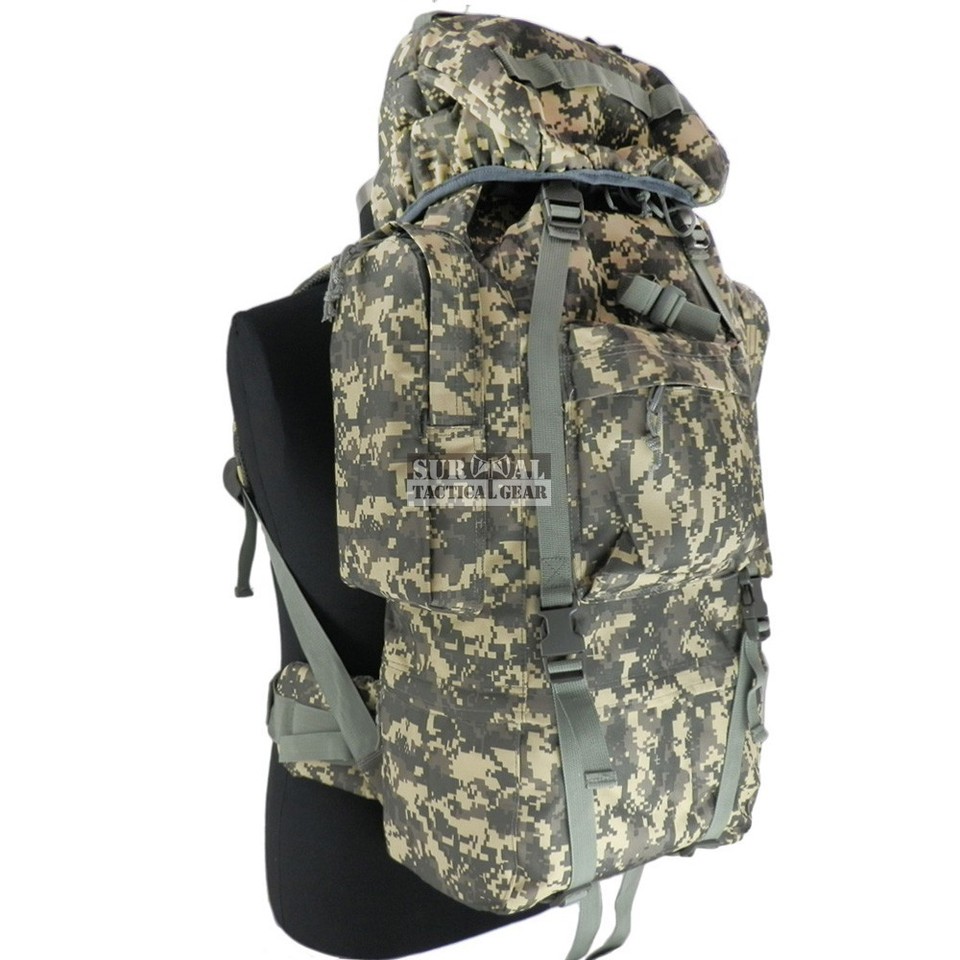 100L Tactical Camping Hiking Travel Camo Backpack Military Heavy Duty ...