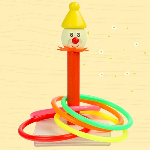 Wooden Throwing Toy Easy Backyard Games Kids Throwing Toys Funny Ring ...