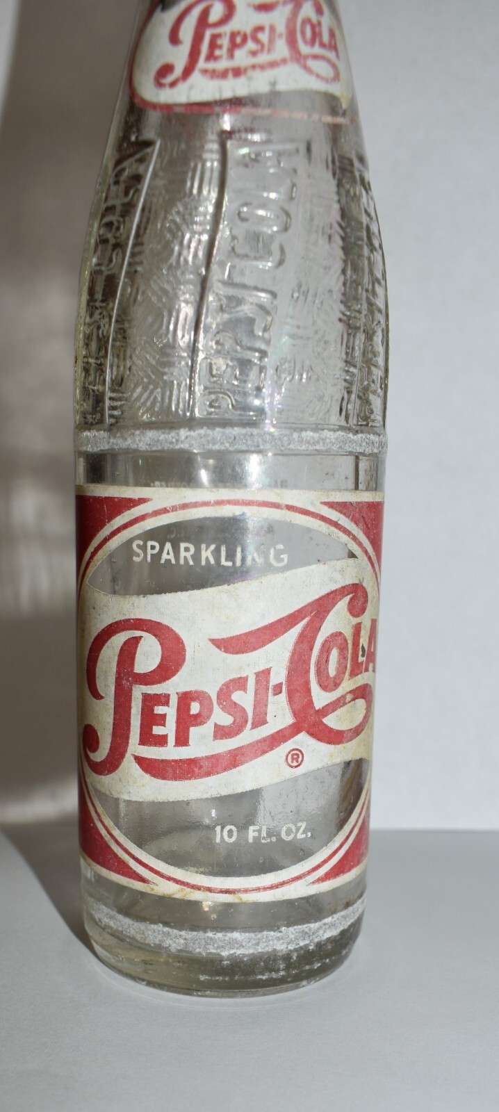 Sparkling PEPSI COLA Embossed Swirl Soda Bottle Asheville, North ...