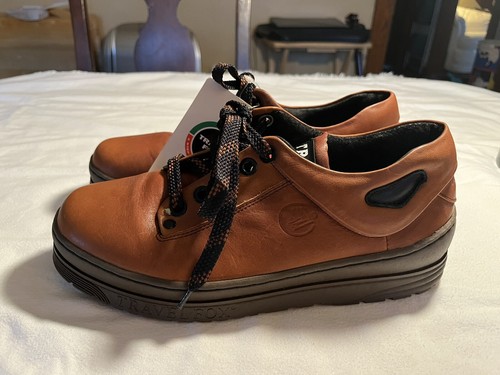 Travel Fox Sportivissime Brown Leather Lace Up Sneakers Men’s Size 8.5 ...