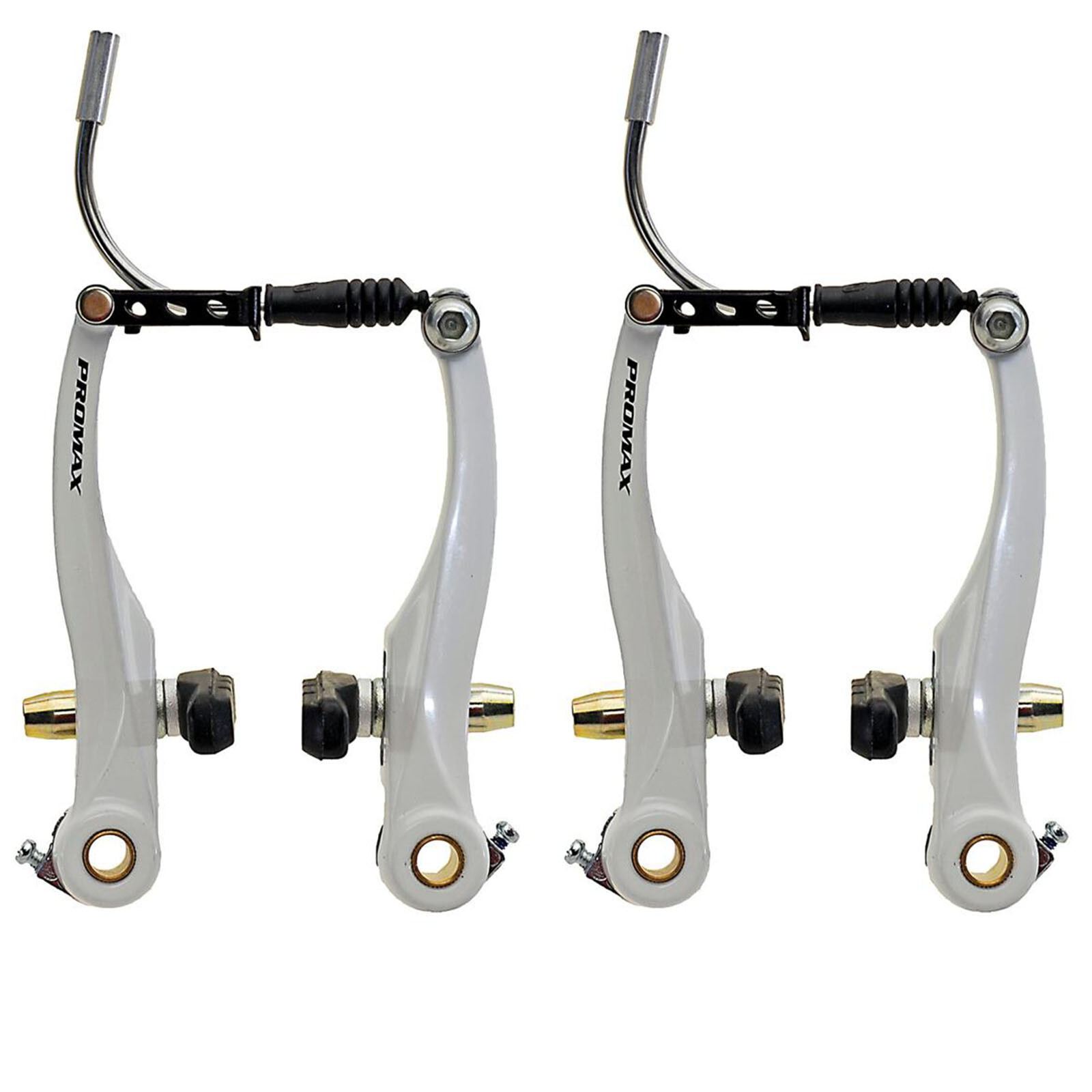 Promax V-Brake Bremse VR + HR Alu schwarz, silber oder weiß Fahrrad ...