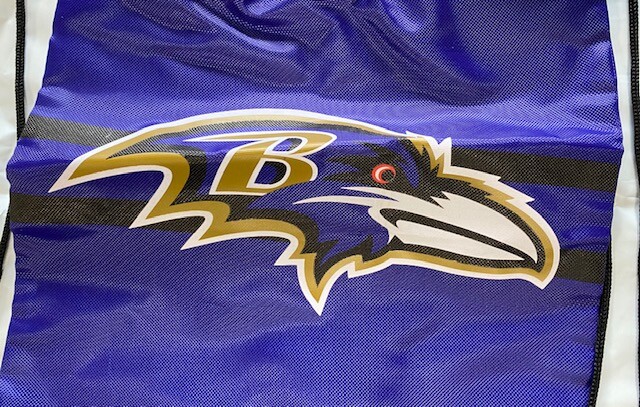 Baltimore Ravens Drawstring Back Pack NEW Back Sack - Free U.S.A ...
