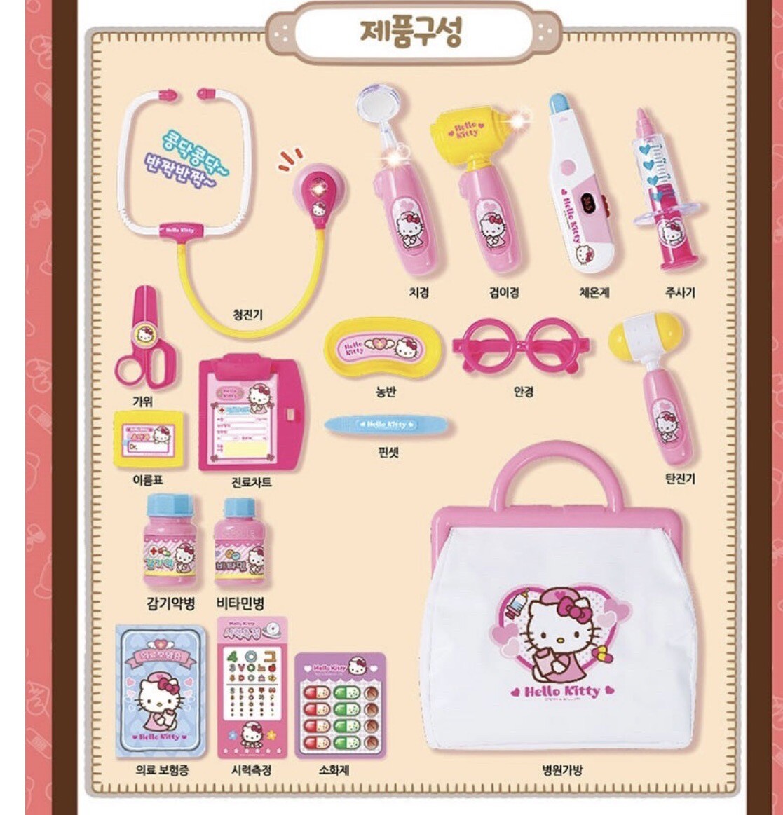 Conjunto De Médico De Hello Kitty I Look So Short In This (_ _|||)