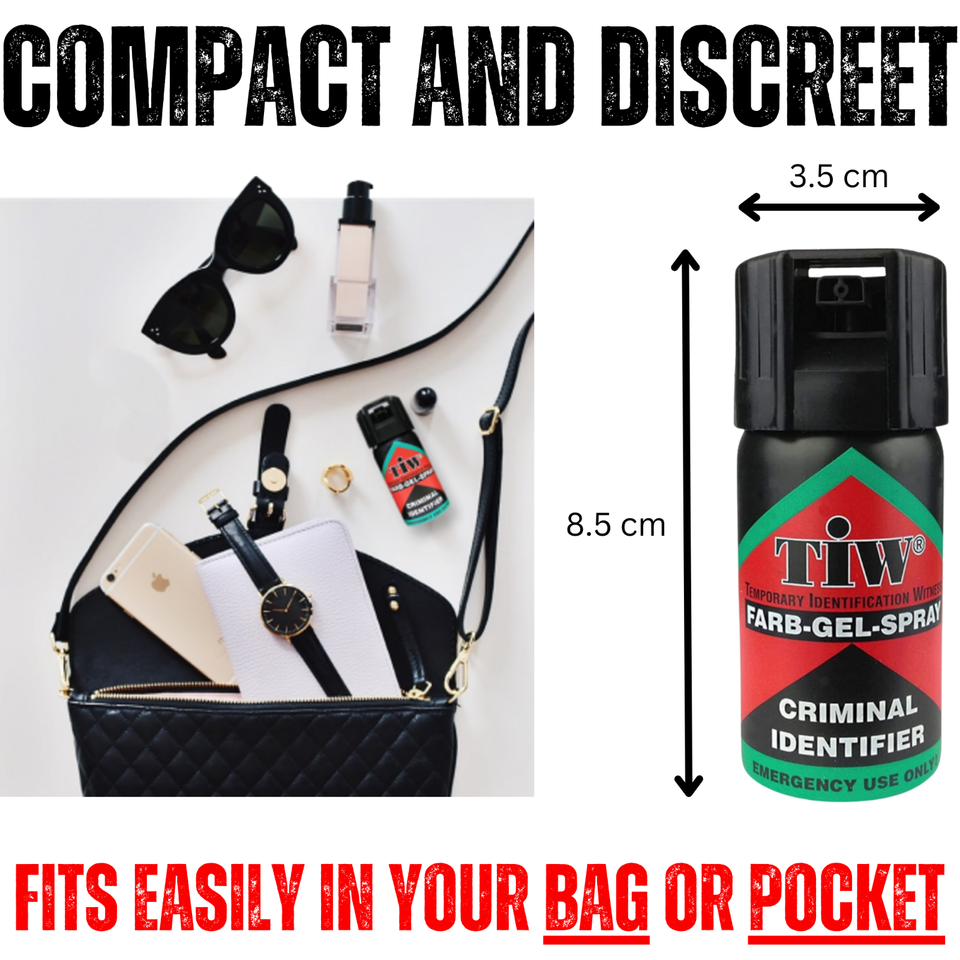 3 x Farb-Gel 40mL Personal Protection Spray Criminal ID Dye Marker UK ...