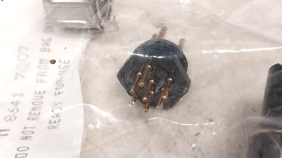 New Unused Sealed Amphenol 7 pin Male Plug Connector / Old Vintage Ham ...