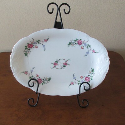 Royal Kent Collection Poland Oval Serving Platter Floral Gold Trim ...