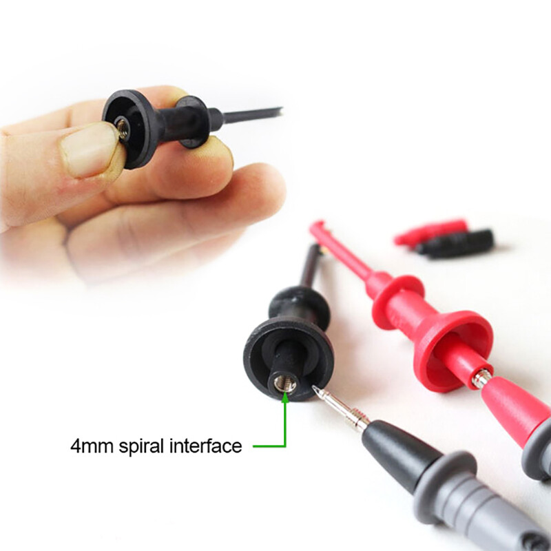 2Pcs 4mm Threaded Socket Smd Ic Clamp Spring Damage Test Flexible Probe ...