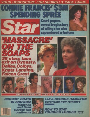 Star Magazine - Mar 25, 1986 - Dynasty - Dallas - Colbys, Falcon Crest ...