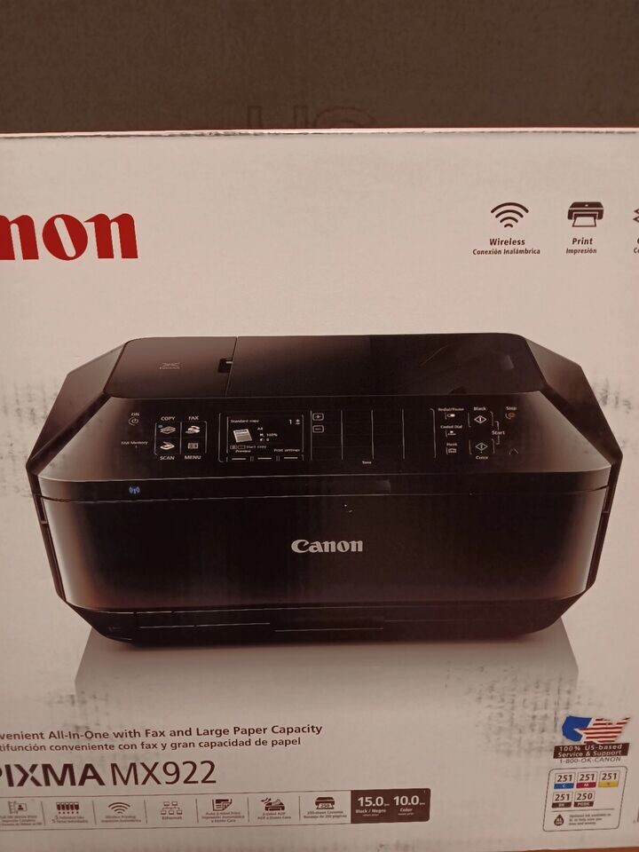 Canon PIXMA MX922 Wireless Office All-in-One Printer - 9600 dpi Color ...