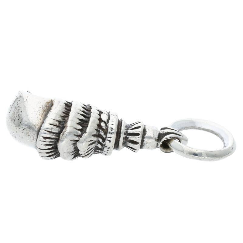 Chrome Hearts CROW Crow Pendant Silver Necklace Top Used GZ11 | eBay