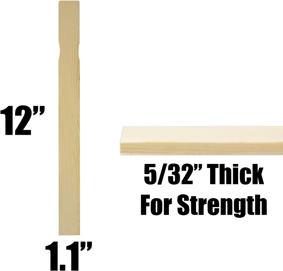 s Pro-Grade 12" Paint Stir Sticks 30 Pack. Splinter-Free, Sanded Wood ...