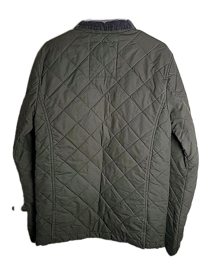 Fat Face Men's Hayle Quilted Jacket Size SMALL. CHORE, OLIVE GREEN ...