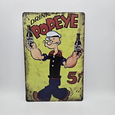 Popeye 8x12 Metal Wall Sign | eBay