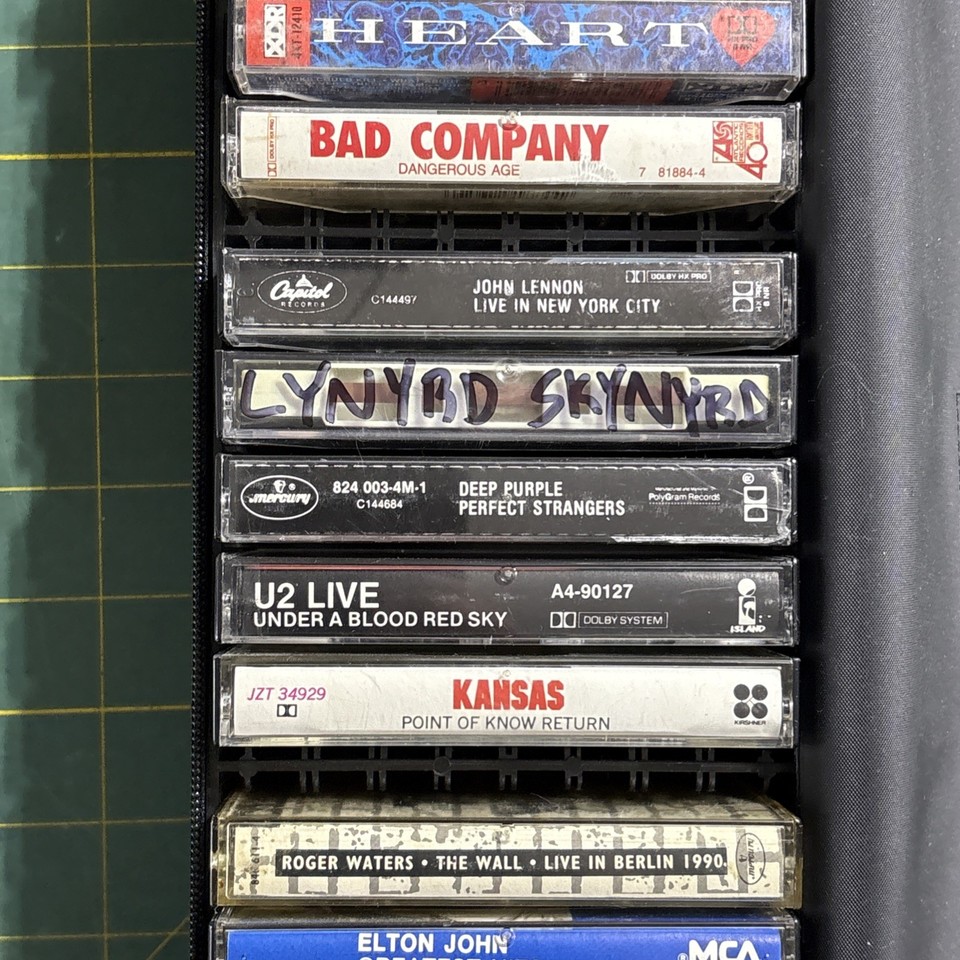 Lot of 15 Classic Rock Cassette Tapes w/ Case Tested | eBay