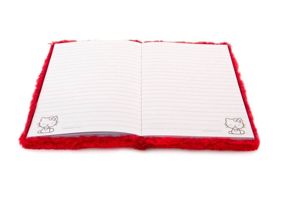 Hello Kitty Journal A5 Notebook Plush red gift idea for girls school ...