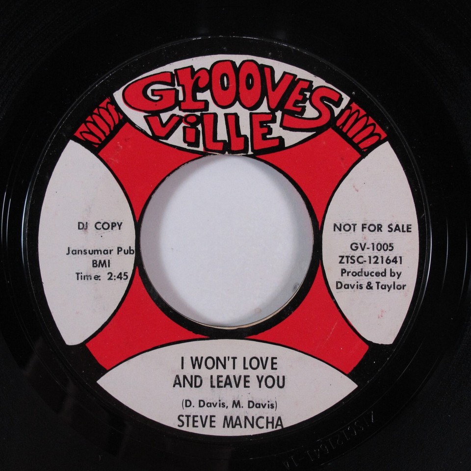 Northern Soul 45 STEVE MANCHA Don't Make Me A Story Teller GROOVESVILLE ...