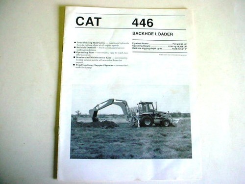 2 Caterpillar 416 and 446 Backhoe Loader Brochures | eBay