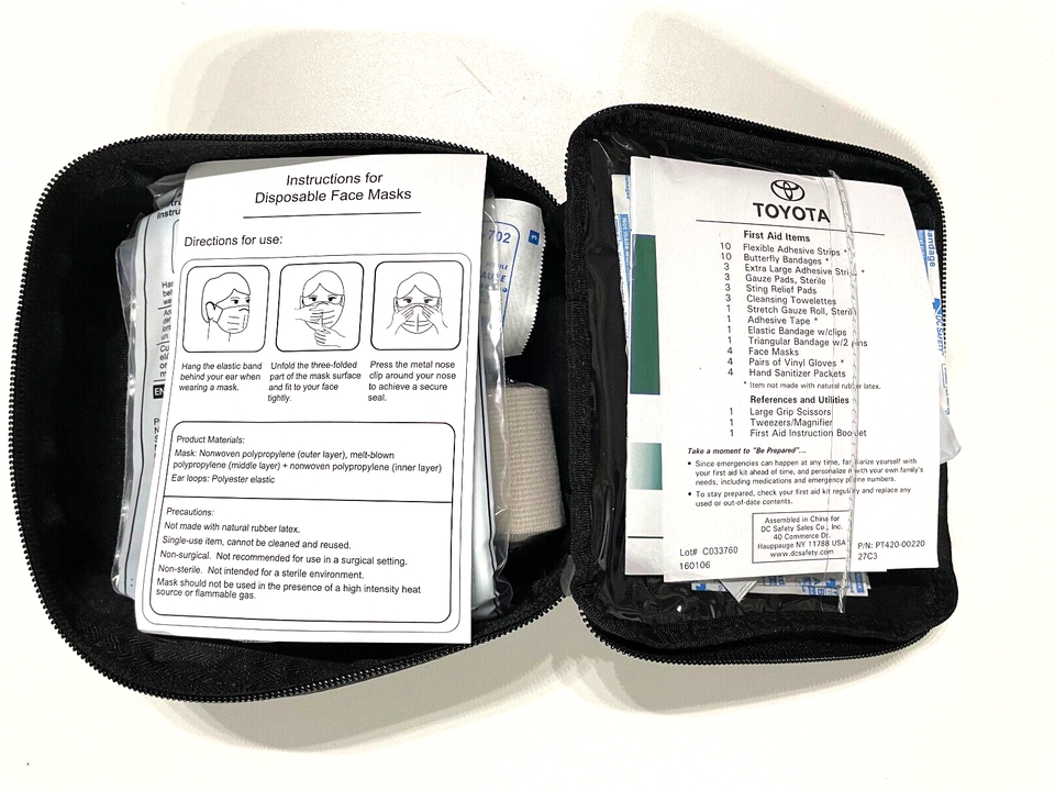Toyota First Aid Kit Emergency OEM Case PT42003023 Genuine Toyota Item ...