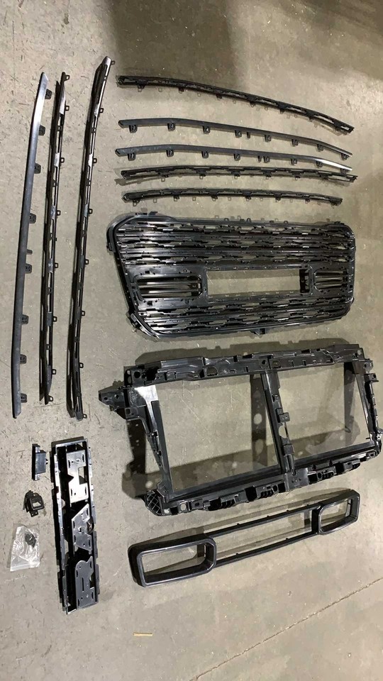 USED For RAM 2500 3500 4500 2020-24 Black Front Bumper Grille Billet ...