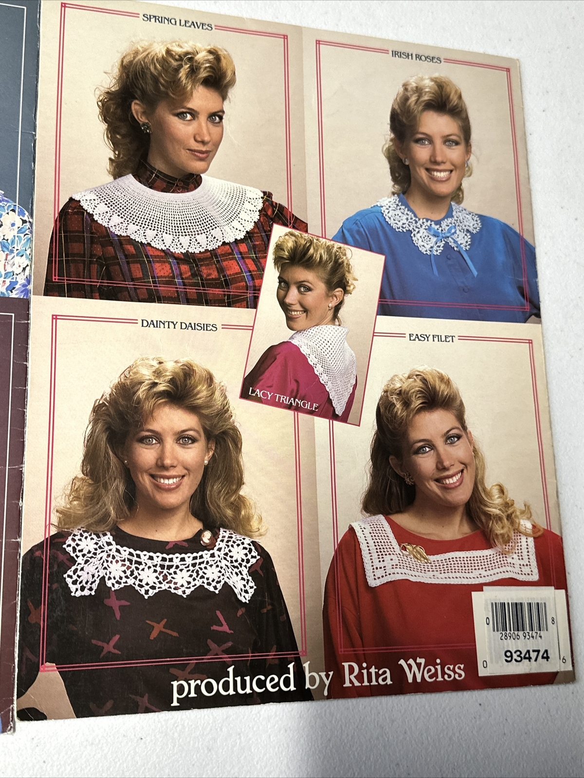 Lot of 2 Vintage Crocheted Collars Booklets by Mary Thomas EUC | eBay