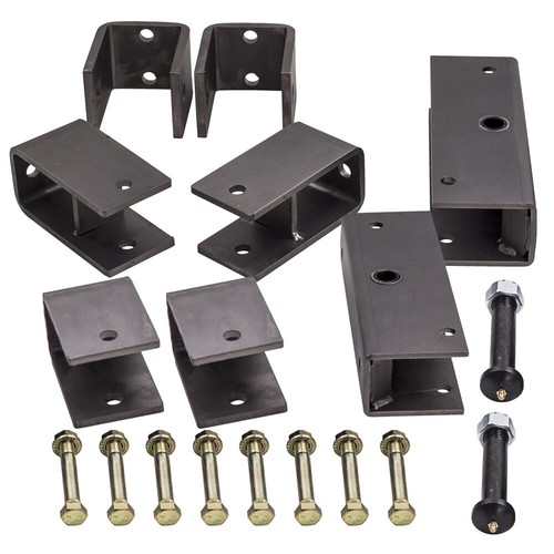 Set of 2" Slipper Spring Tandem Axle Hanger Kit Shackle Bolts w/Nuts | eBay