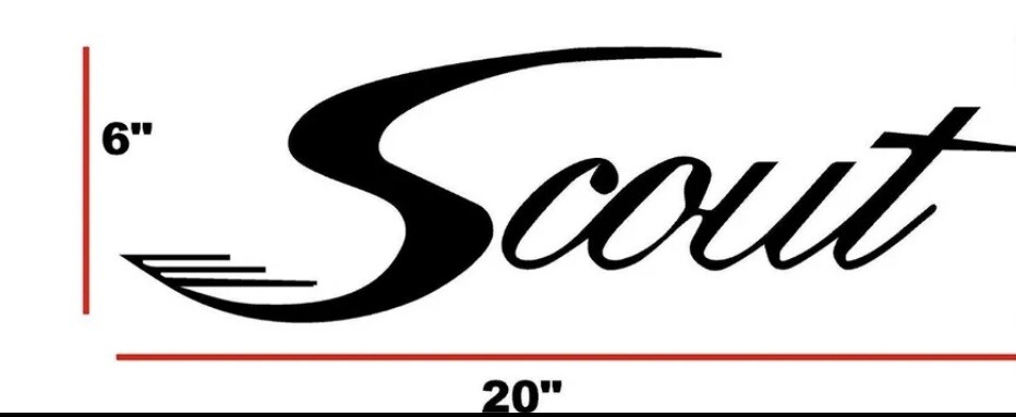 Scout Boats HULL REPLACEMENT BOAT SIDE 2 DECALS EMBLEM LOGO OEM VINYL ...