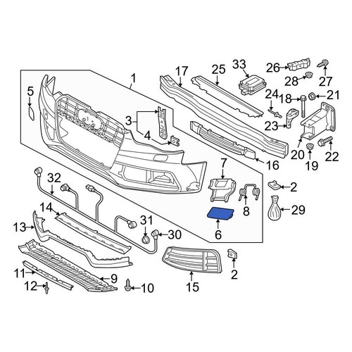 For Audi RS5 2013-2015 Audi 8T0955275CGRU Front Left Headlight Washer ...