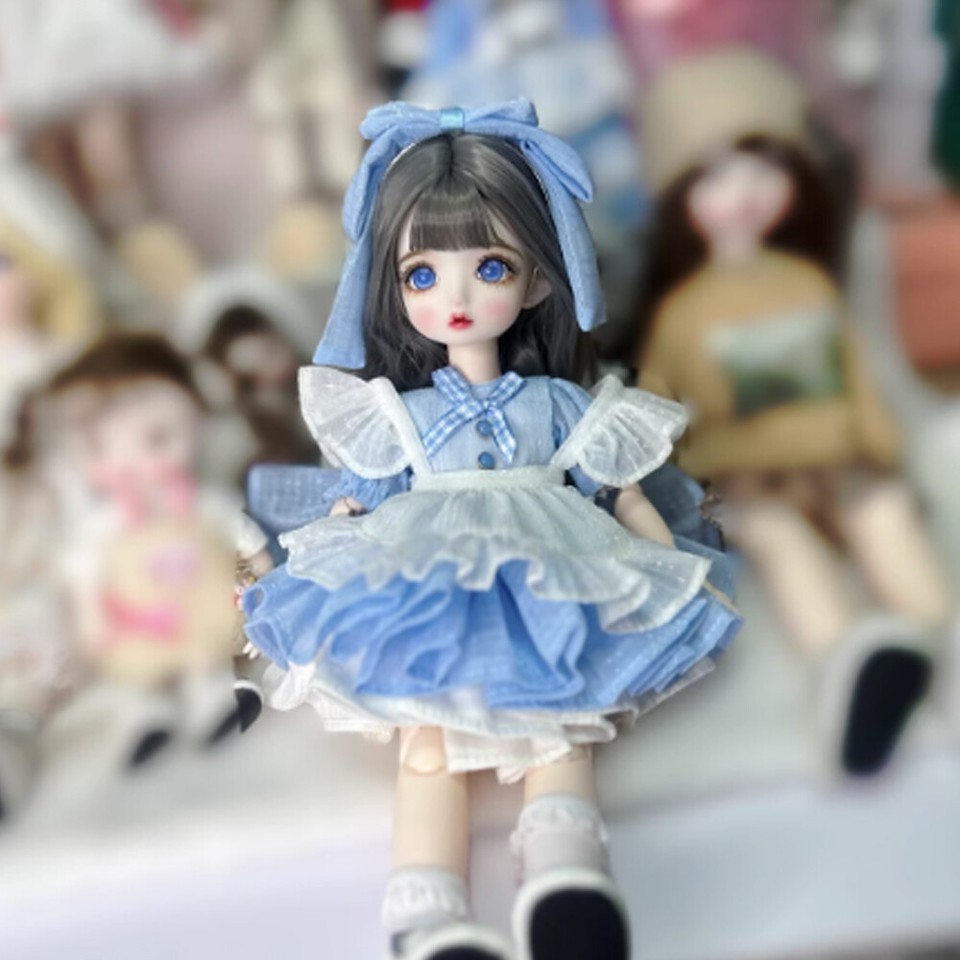 1/6 BJD Doll Girl SD Doll Ball Jointed Body Full Set Face Makeup ...