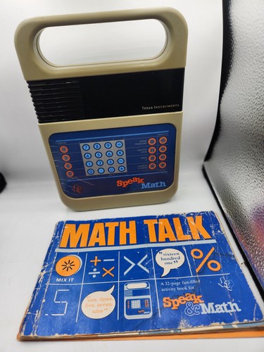 Vintage 1980s Texas Instruments Speak & Math Learning Toy Electronic ...
