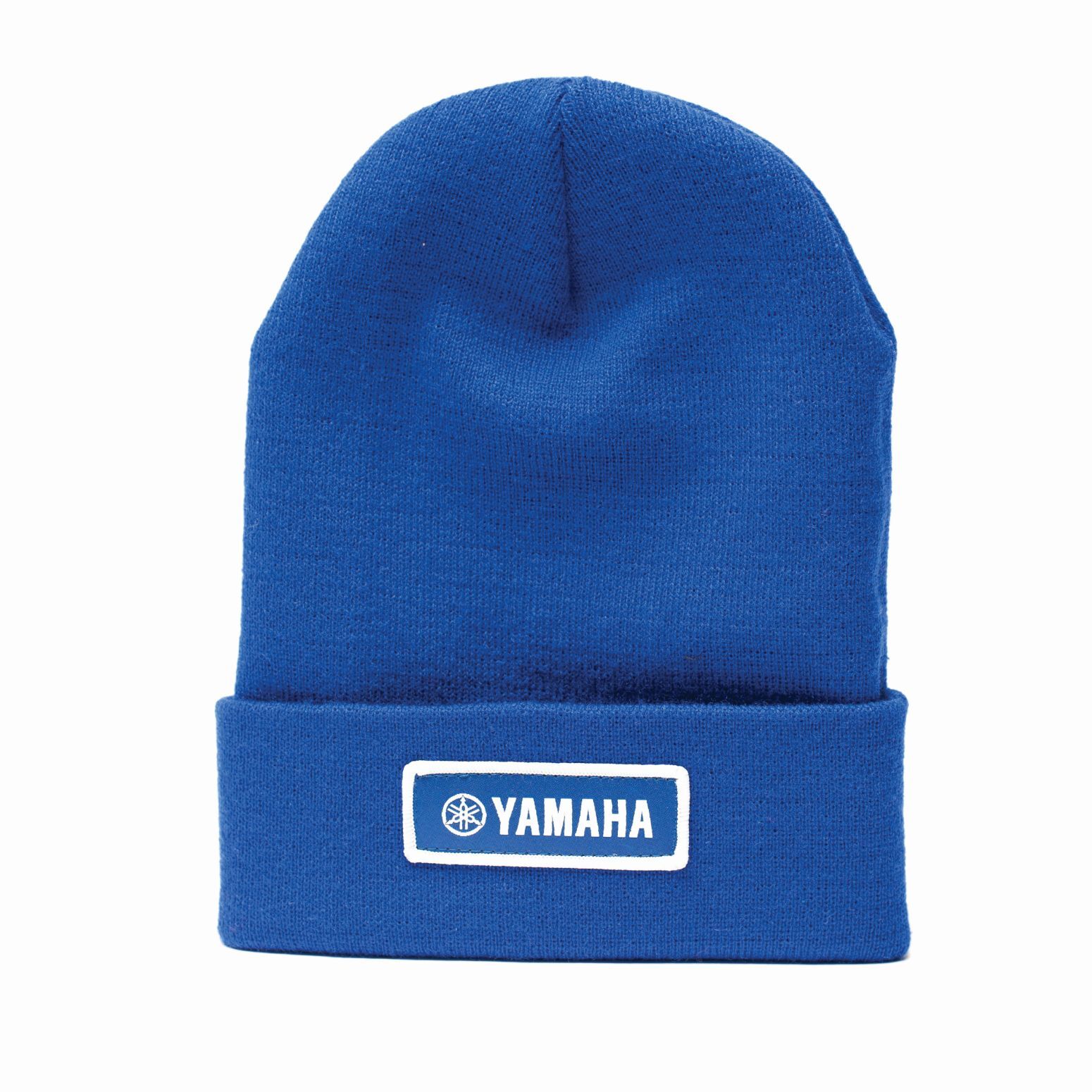 Yamaha Racing Beanie Mütze blau Yamaha Logo Beanie Hat Front Patch ...