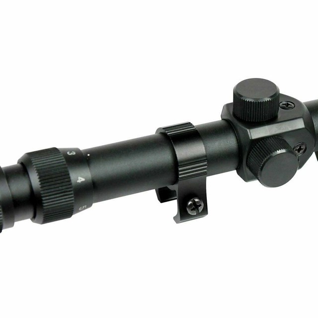 Tasco 3-7x20 Rifle Scope With Rings for Air Gun Hunting Crossbow ...