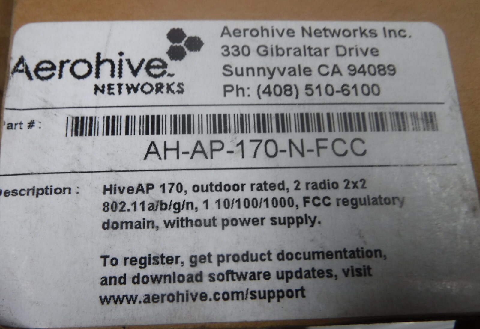 AEROHIVE AP170 UNINSTALLED COND. FREE SHIPPING | eBay