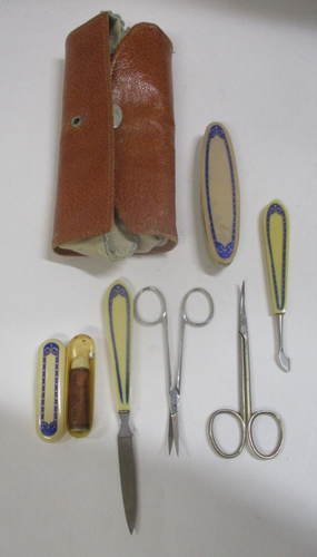 Vintage Celluloid Dresser Manicure Set | eBay