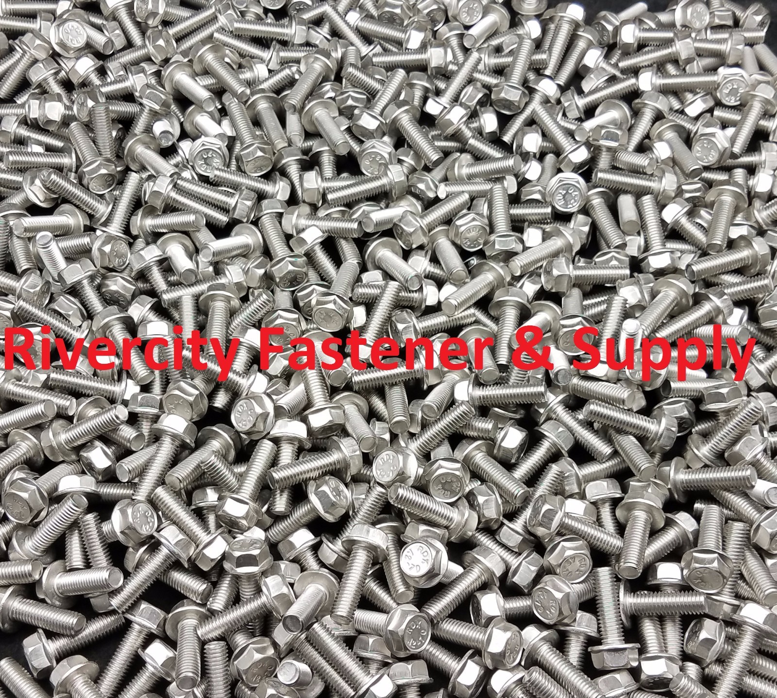 (50) M8-1.25x25 Hex Flange Bolts 8mm x 25mm Stainless M8x1.25x25 Screws ...