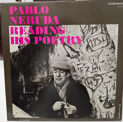 Pablo Neruda Reading His Poetry LP Spoken Word Vinyl Caedmon Record ...