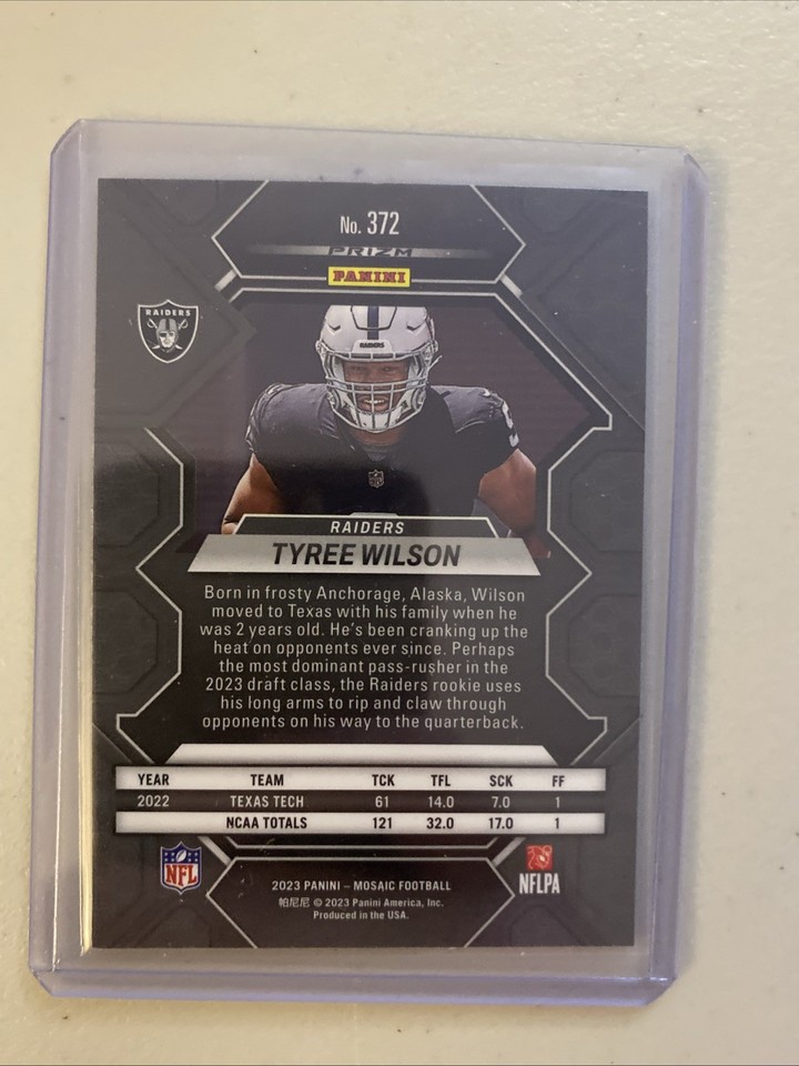 2023 Panini Mosaic - Rookies Tyree Wilson #372 Silver Prizm (RC) | eBay