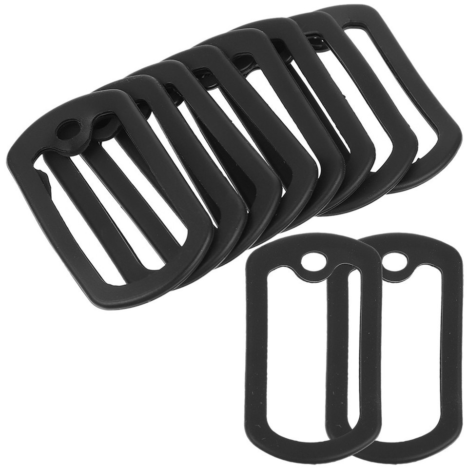 10Pcs Silicone Mute Covers for Dog Tags Military Protection Accessories ...