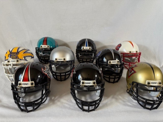 2000 Bike XFL Football Authentic Complete Full Set Mini Helmet ...