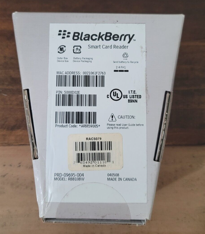 Blackberry Smart Card Reader RBB10BW 9330 9810 9350 9370 9900 9360 | eBay