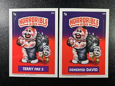 Terrifier 2 Art the Clown Horrorible Kids 1st Edition Garbage Pail Kids ...