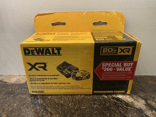 NEW DeWalt XR DCB205C 20V MAX 5.0Ah & Charger Starter Kit | eBay