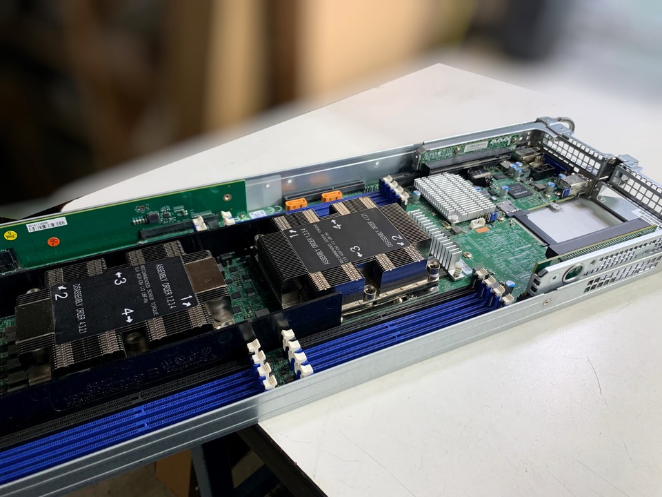 Supermicro X11DPT-PS Motherboard Node Xeon CPUs and Heatsink and ...