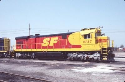 ATSF 9517 SF30C KODACHROME (SANTA FE) --- Original Slide T10-4 | eBay