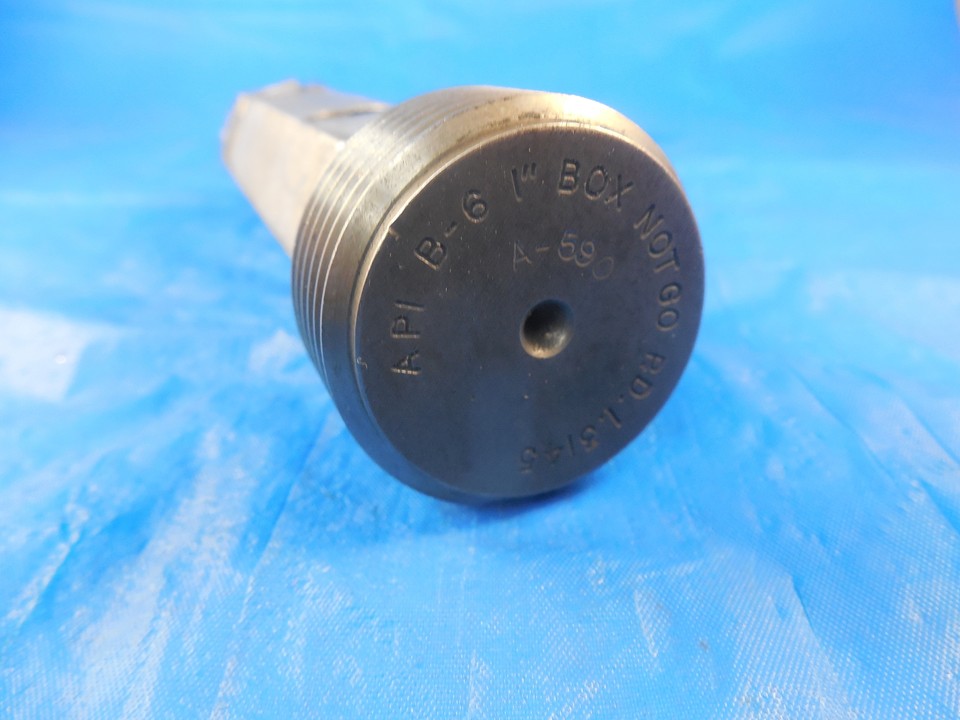 B6 1" BOX API SUCKER ROD THREAD PLUG GAGE 1.375 NO GO ONLY P.D.= 1.3145 ...