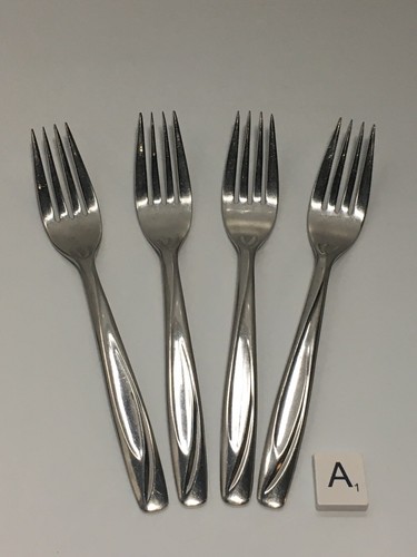 Dinner Forks CASUAL Rogers Cutlery International Stainless IS USA 4pc ...