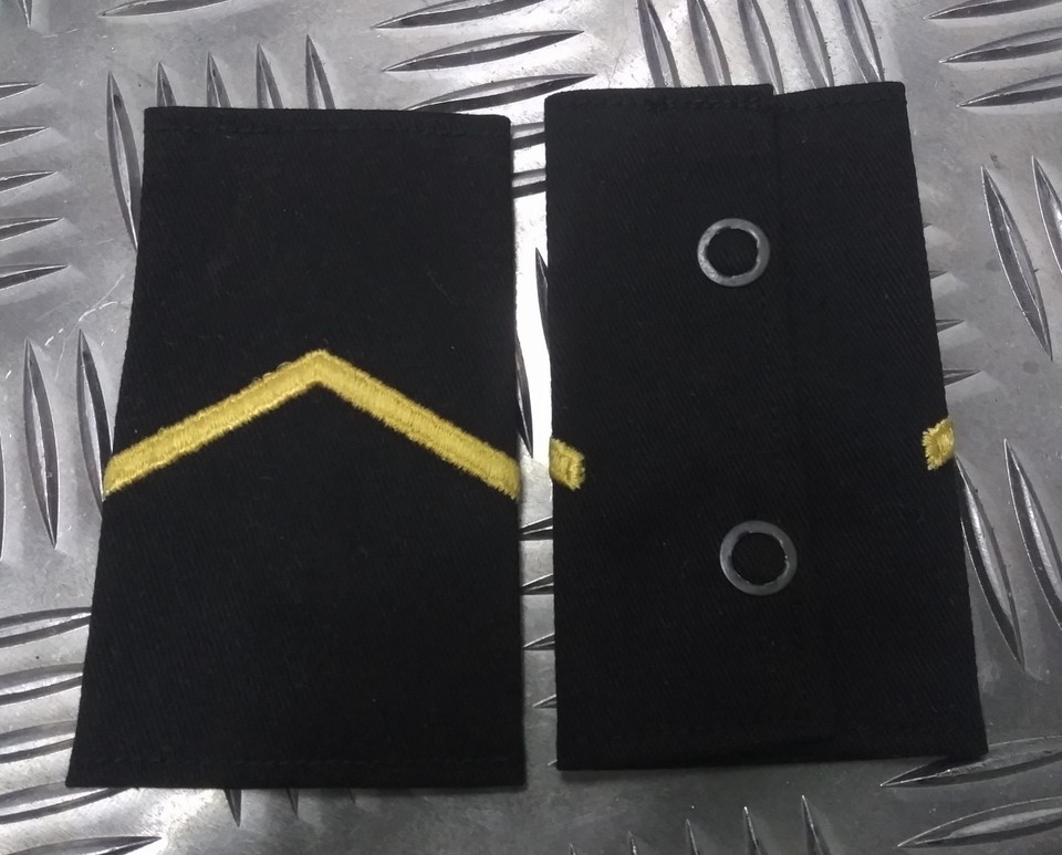 Genuine U.S Military 1 Chevron Rank Slides / Shoulder Epaulettes Long ...