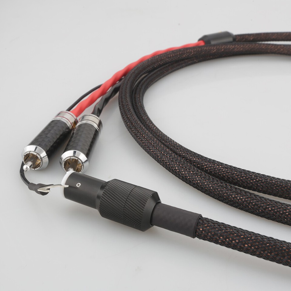 Pure Silver Tonearm Cable 5pin Din to 2x RCA Interconnect Tone Arm ...