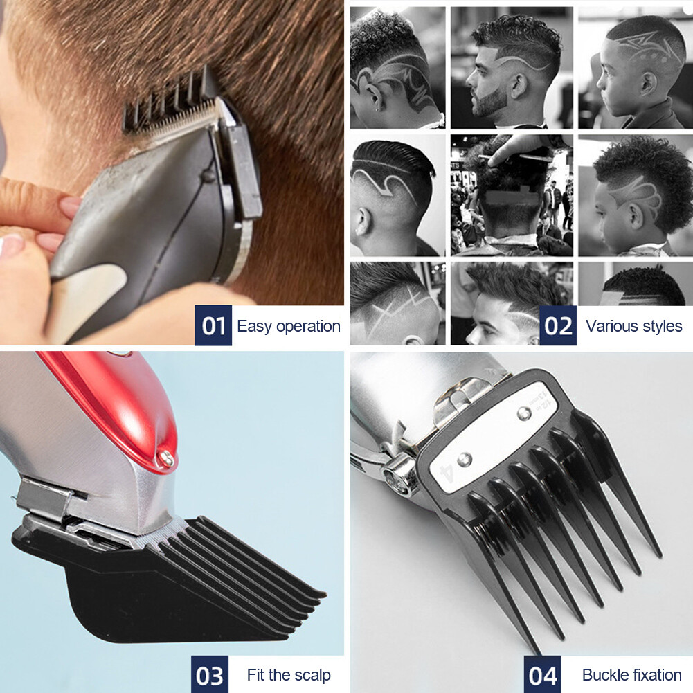Barber Shop Replacement Hair Cutting Clipper Guards Home Safe Universal ...