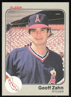 1983 Fleer Geoff Zahn California Angels #103 | eBay